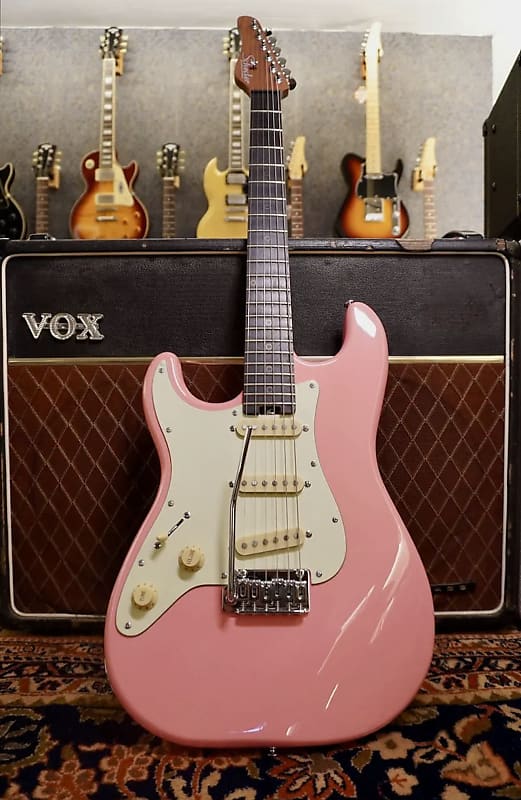 Schecter Nick Johnston Traditional LH SSS - Atomic Coral Pink | Reverb