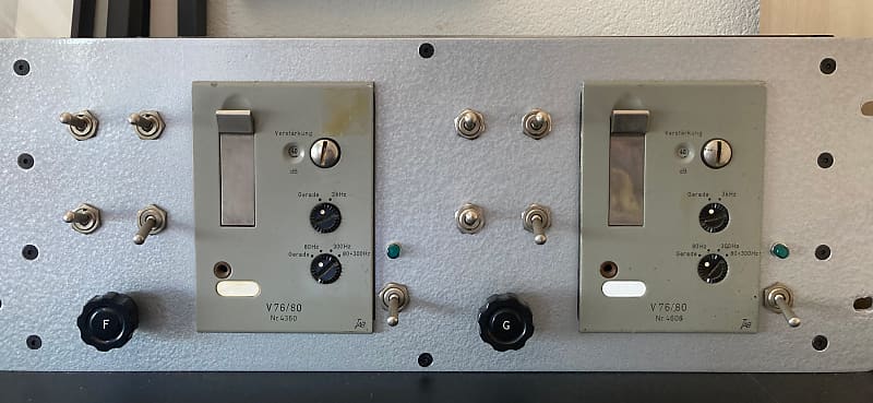 Telefunken TAB V76/80 pair tube Mic Preamp rack 1960’s | Reverb