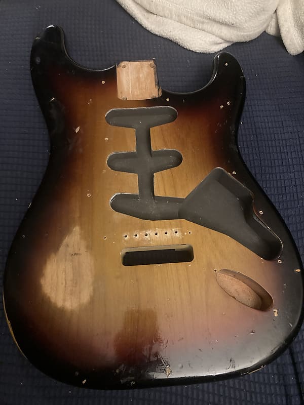Allparts ‘62 Nitro Alder Strat Body 3TS reliced 4-bolt 2019 - | Reverb