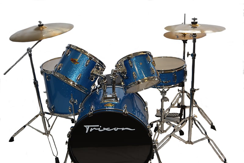 Trixon Luxus 5pc Drum Set Blue Sparkle | Reverb