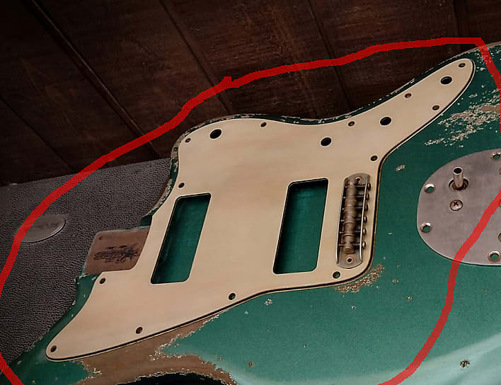 #202340 :: Baldman's Relic Jazzmaster 2x P90 pickguard in | Reverb