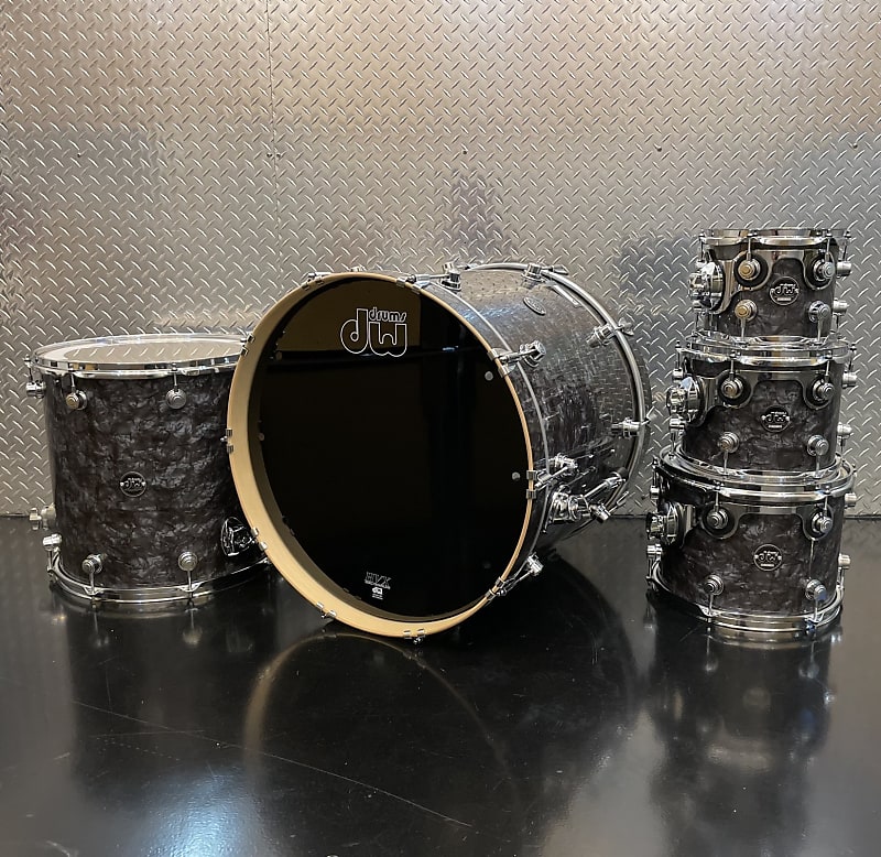 DW Performance Series 3 Up 1 Down 5-Piece Shell Pack - Black | Reverb