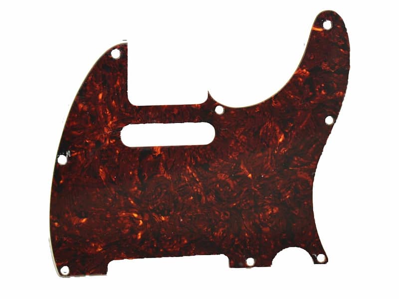 Red Tortoise 3-Ply Pickguard for Telecaster 8-Hole | Reverb