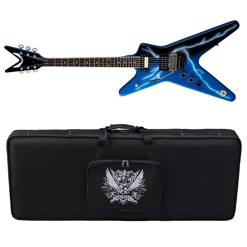 Dean Dimebag Dean From Hell ML LH CFH Blue Lightning | Reverb