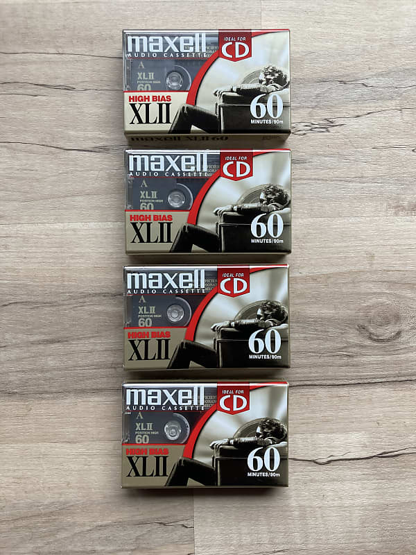 Maxell XL II 60 Minute (4 Cassettes) | Reverb