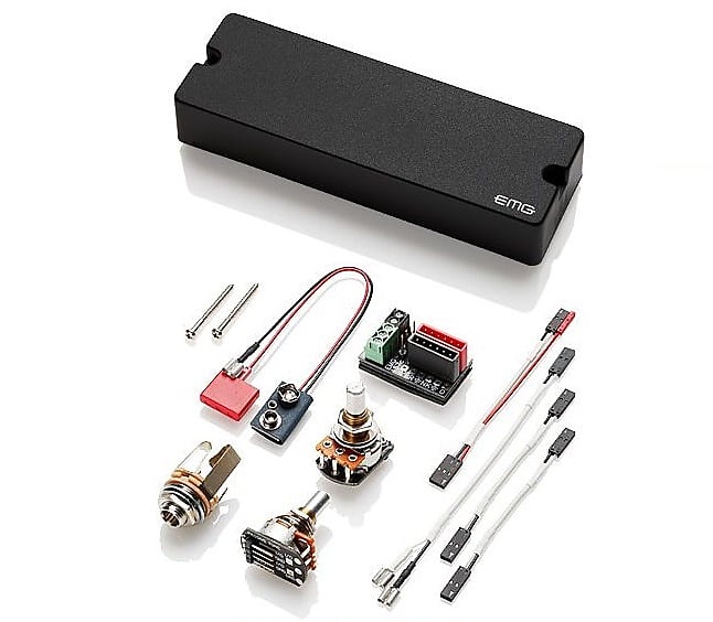 EMG 45DC BLACK 6 STRING BASS SOAPBAR ACTIVE SOLDERLESS PICKUP | Reverb