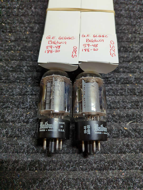 General Electric 6L6GC MADE FOR BALDWIN, NEWRLY NEW , PLATE | Reverb