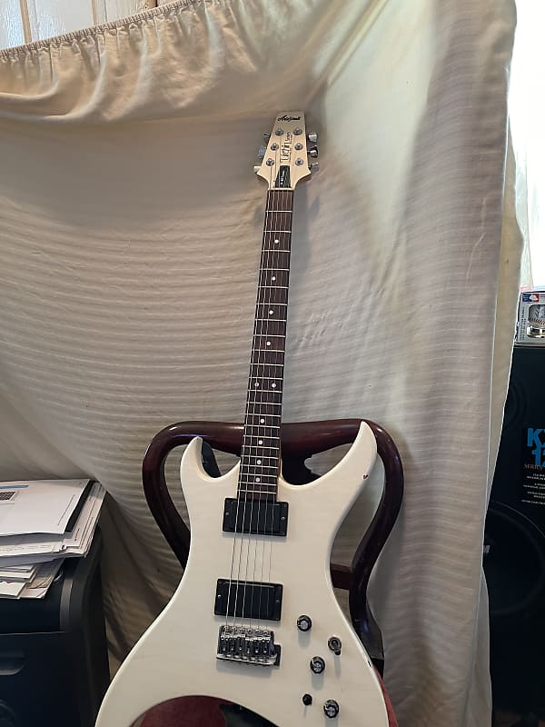 aria u 60t urchin series guitar 84 white | Reverb