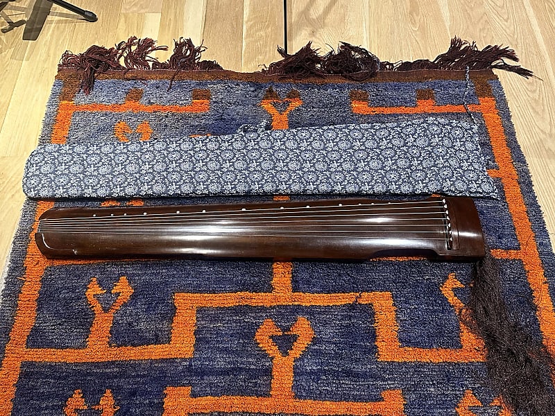 Guqin - 7 String Fretless Chinese Zither 50"L with casebag | Reverb