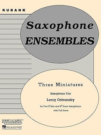 Three Miniatures Saxophone Trio - Grade 3 | Reverb
