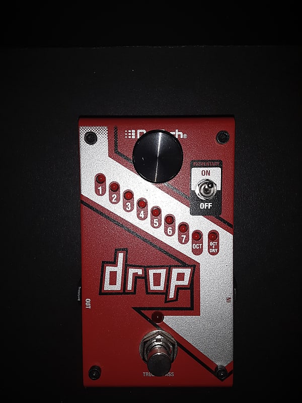 DigiTech Drop Compact Polyphonic Pitch-Shifter 2010s - Red | Reverb