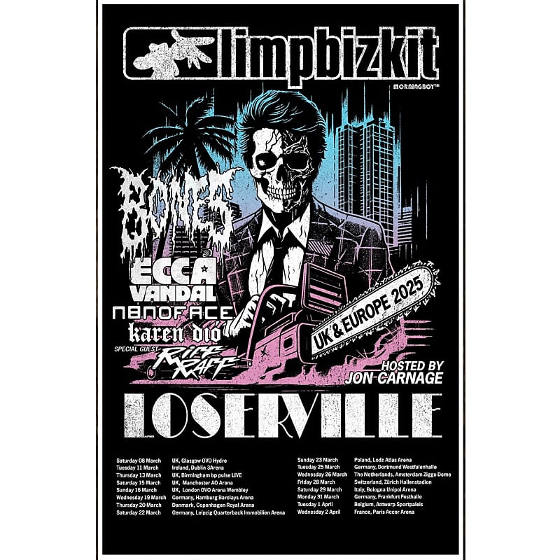 LIMP BIZKIT Loserville Europe & UK Tour 2025 Ltd Ed RARE New | Reverb
