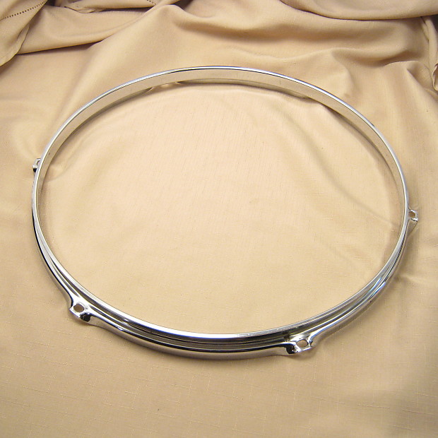 Yamaha Stage Custom 14 inch 6 Hole Chrome Tom Drum Hoop Rim | Reverb