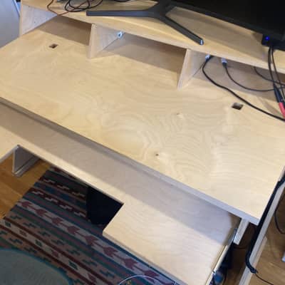 Output Platform Studio Desk - Natural (W/ Keyboard Tray) | Reverb