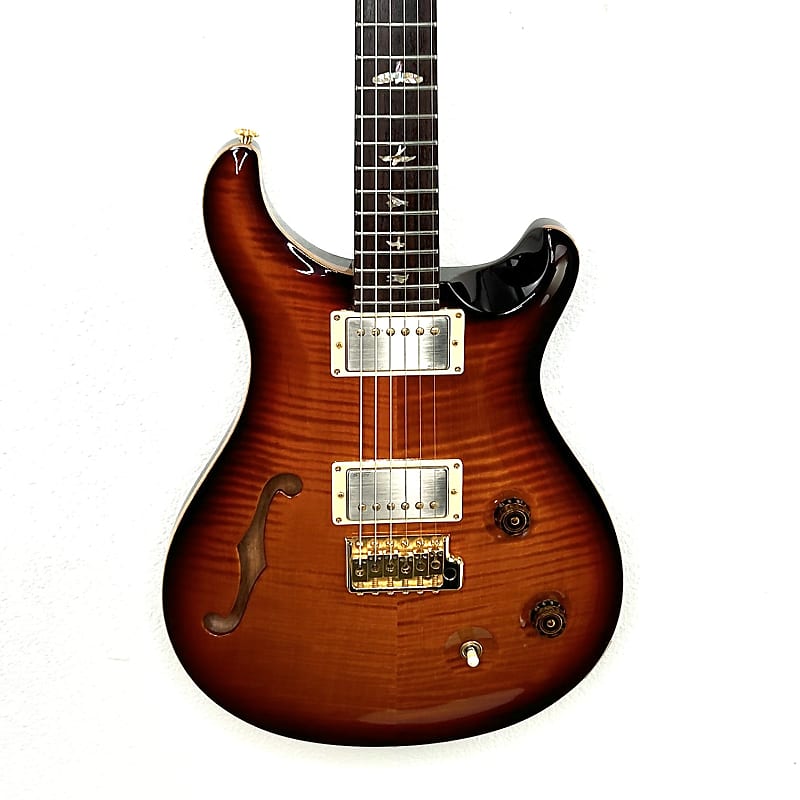 PRS Custom 22 Semi Hollow CU22SHSALTD 2010 - Amber Sunburst | Reverb