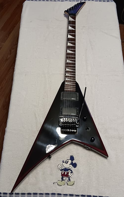 Jackson RR FR Red Bevel - Black / Red Bevel | Reverb