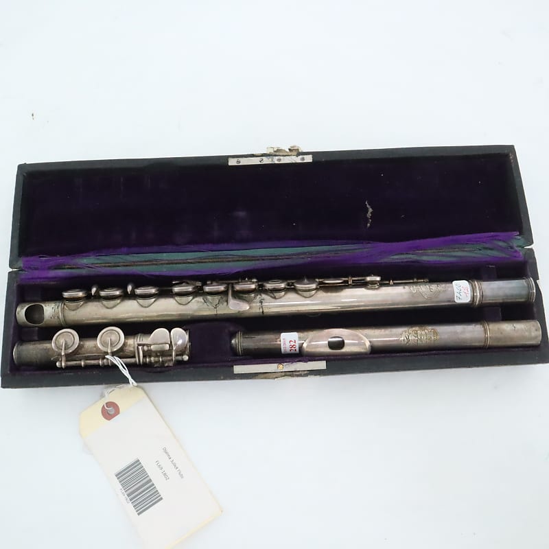 Djalma Julliot Silver Plated Flute SN 1802 HISTORIC | Reverb