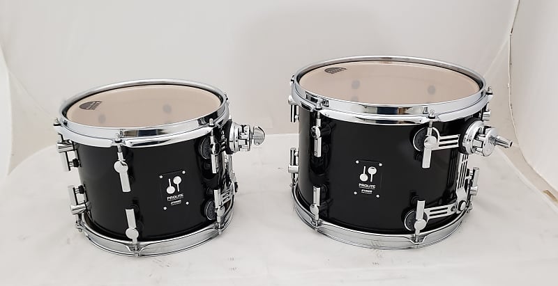 Sonor Prolite Series 2pc Tom Set 12"/10"--Brilliant Black | Reverb
