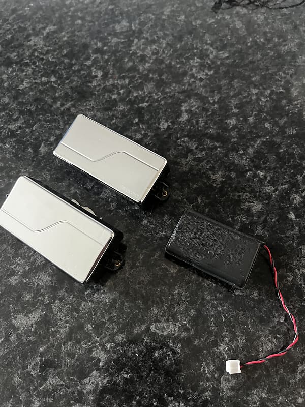 Fishman modern 7 String Pickup Set- Brushed nickel. | Reverb UK