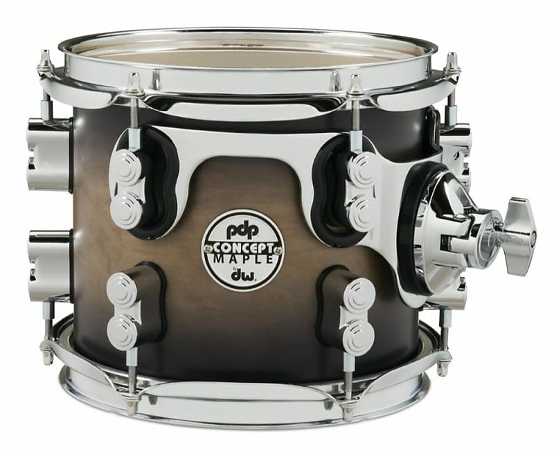 PDP Concept Maple 9x12 Rack Tom Drum, Satin Charcoal Burst | Reverb