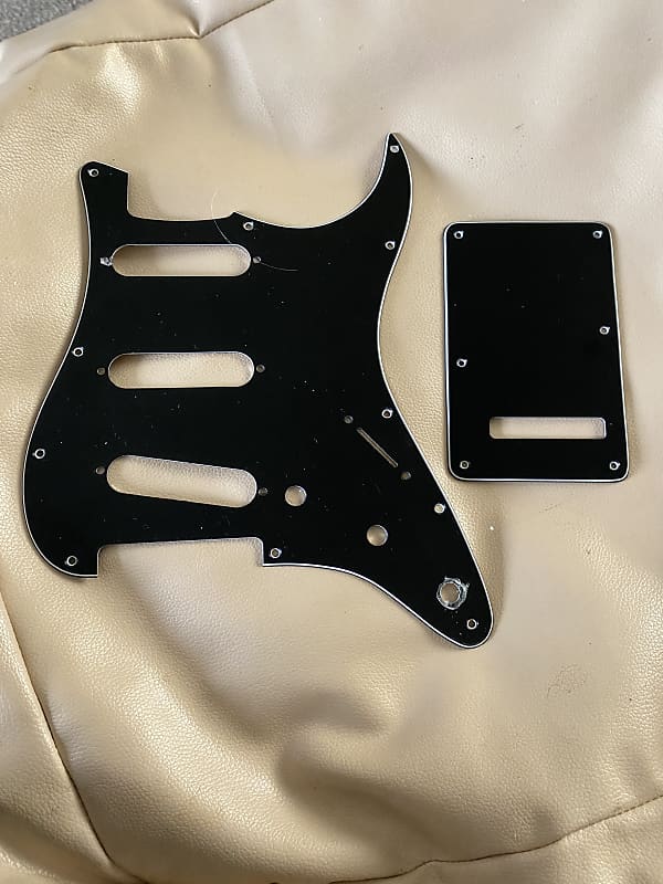 Fender Stratocaster scratch plate & back plate Shiny | Reverb