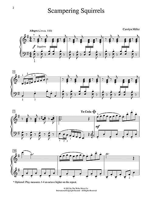 Scampering Squirrels Willis Music | Reverb