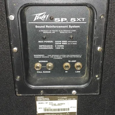 Peavey Speakers SP5XT PAIR Scorpion 15" Inch 500 watts | Reverb