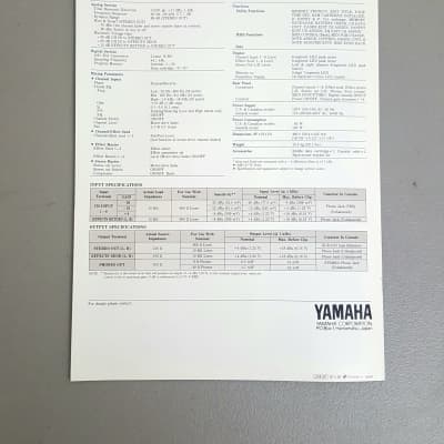 Yamaha DMP7 Digital Mixer - Original Brochure | Reverb