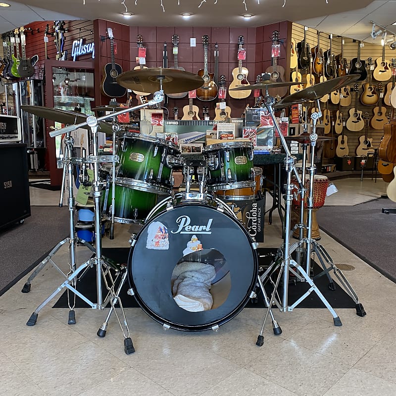 Pearl Session Custom Green Laquer | Reverb