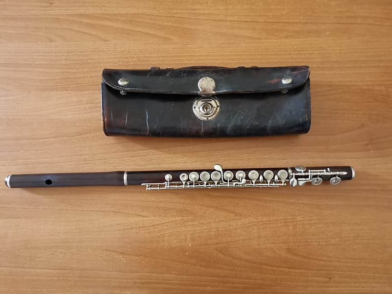 Hawkes & Son, Wooden Flute , Boehm system, Low pitch, solid | Reverb