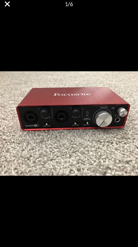 Focusrite Scarlett 2i2 (2nd Generation) Red | Reverb
