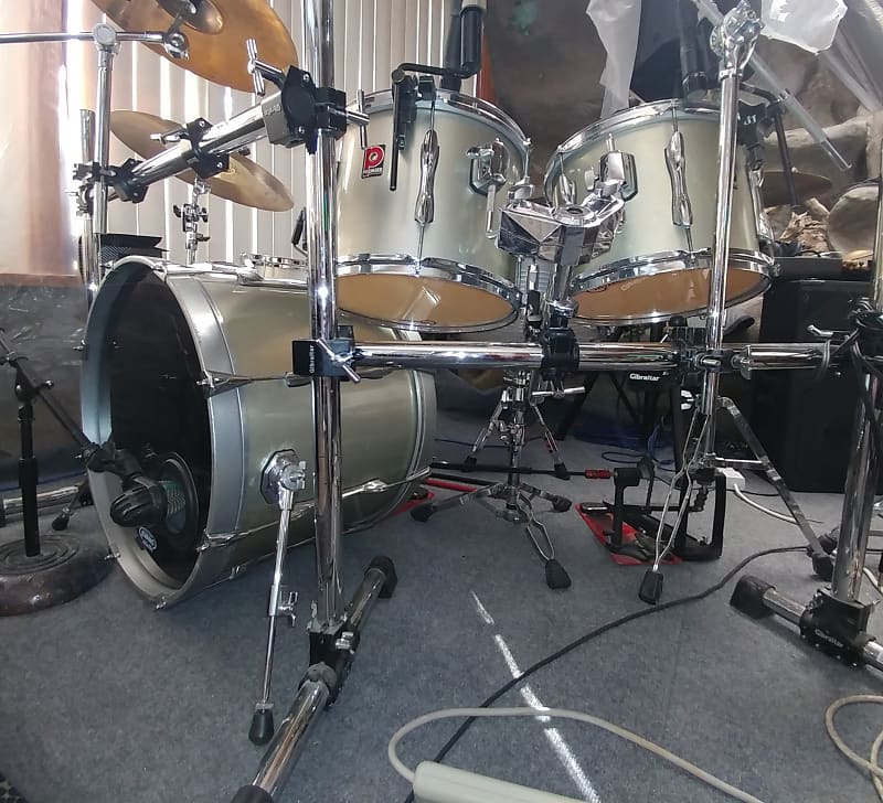Premier XPK Drum Set 1980/1990 - Silver/Grey | Reverb