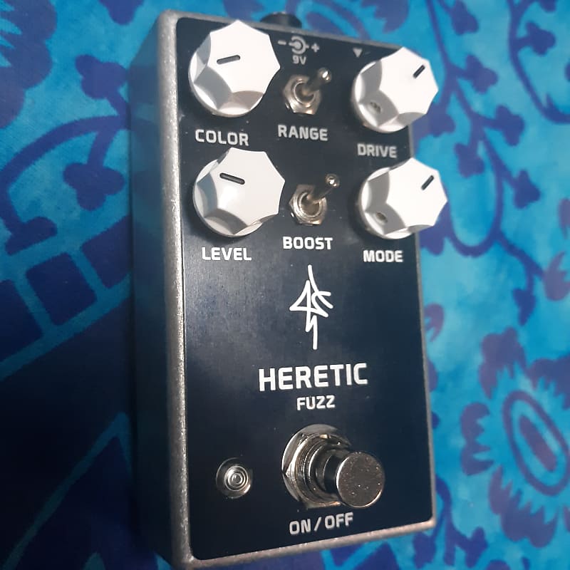 Hiero Effects Heretic Fuzz 2010s Black and White | Reverb