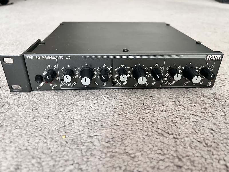 Rane PFE 13 Parametric EQ with power supply, half rack space | Reverb