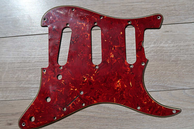 60's Fender Stratocaster Pickguard Celluloid Relic Aged 63 . | Reverb