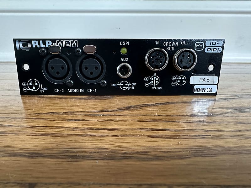 Crown IQ PIP-MEM Amplifier Processor Card | Reverb