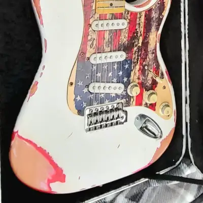 Custom Build Fender Strat Style Relic Partscaster 2018 White | Reverb