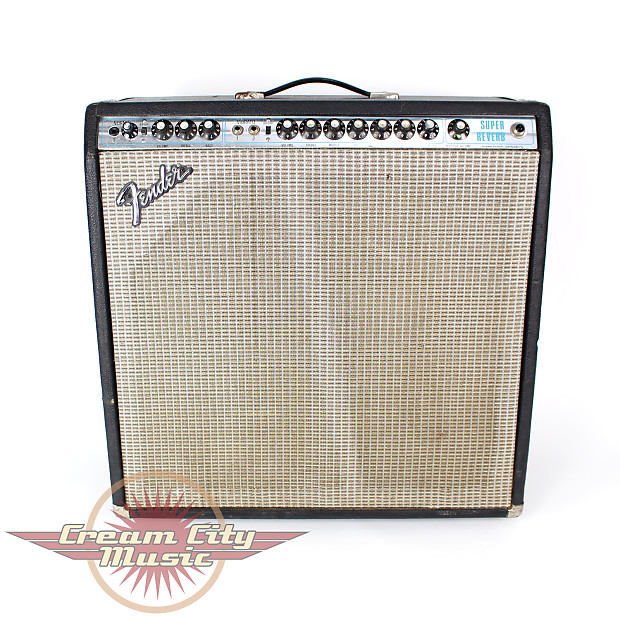 Vintage 1977 Hotrodded Fender Super Reverb 45W 4x10 Tube Comb | Reverb