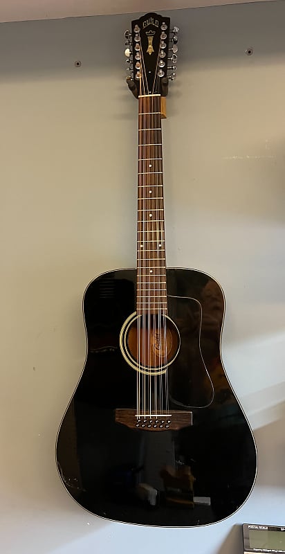 Guild D212 12-string acoustic guitar 1984 Black | Reverb