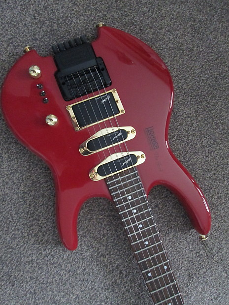 Hohner ''The Jack'' headless guitar eighties red | Reverb