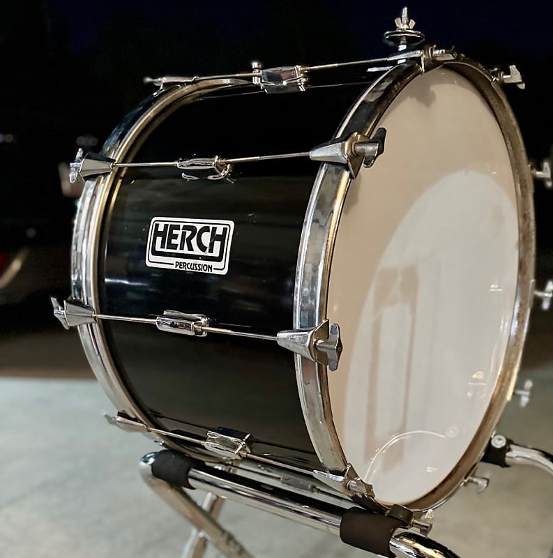 Herch Tambora Hecho en Mexico 22'' Black Bass Drum | Reverb