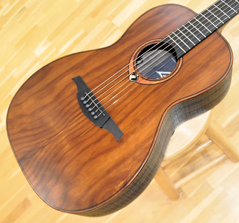 LAG Tramontane Sauvage PE / Parlor Electro Guitar / Green | Reverb