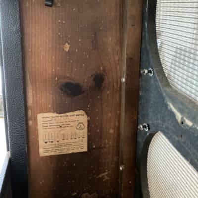 Fender Super Reverb vintage cabinet 1965 | Reverb