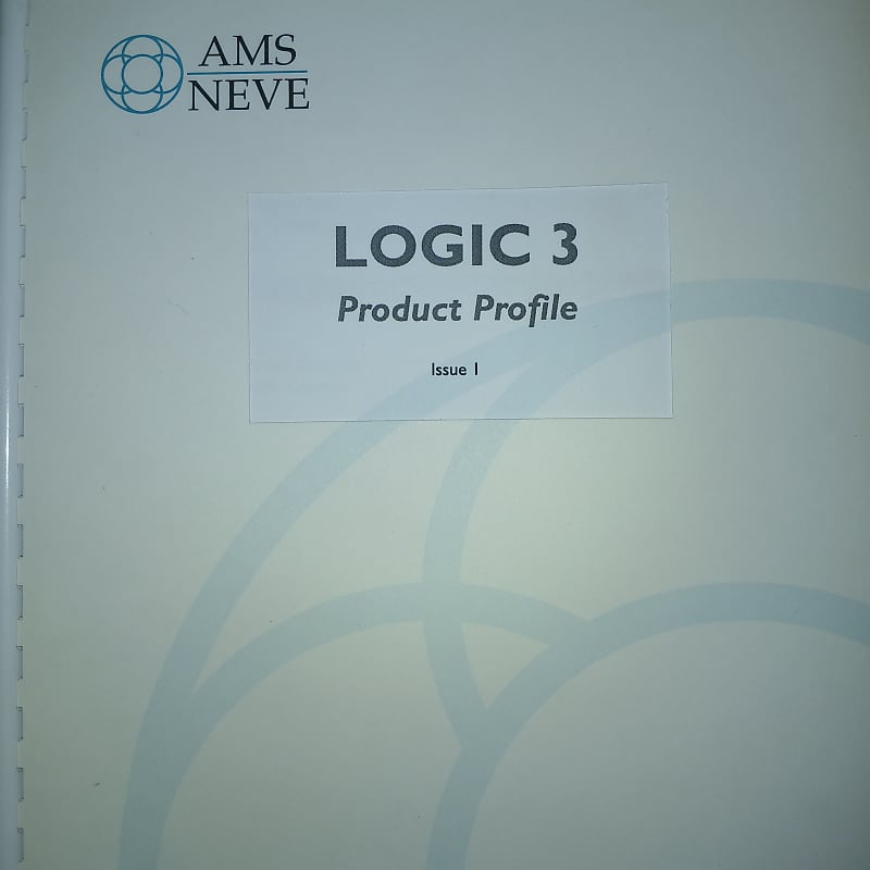 Product Profile for AMS Neve Logic 3 Issue 1 1996 | Reverb