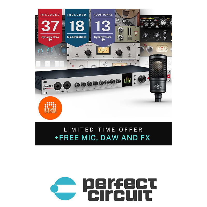 Antelope Audio Discrete 8 Pro Synergy Core Audio Interface | Reverb