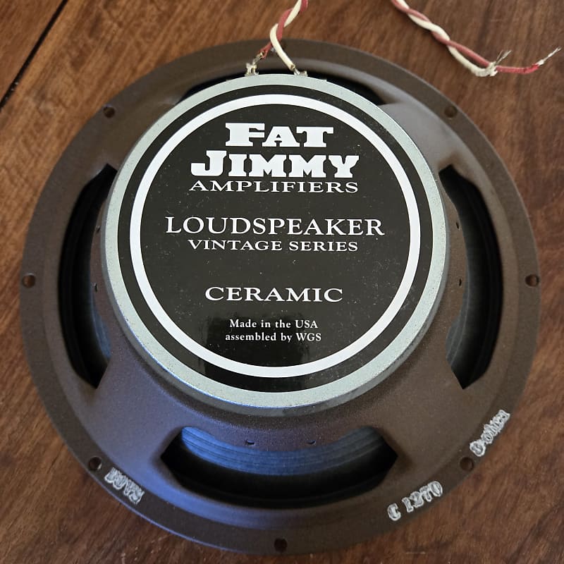 Fat Jimmy (WGS) 12" Speaker, 8 ohm C1270 Jensen C12N Replica, | Reverb