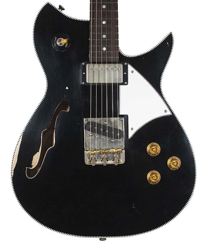 Fano Alt de Facto RB6 Thinline Bull Black Electric Guitar - | Reverb