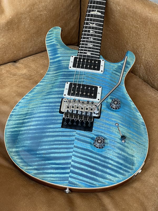 PRS Custom 24 Floyd Rose 2014 Aquableux | Reverb