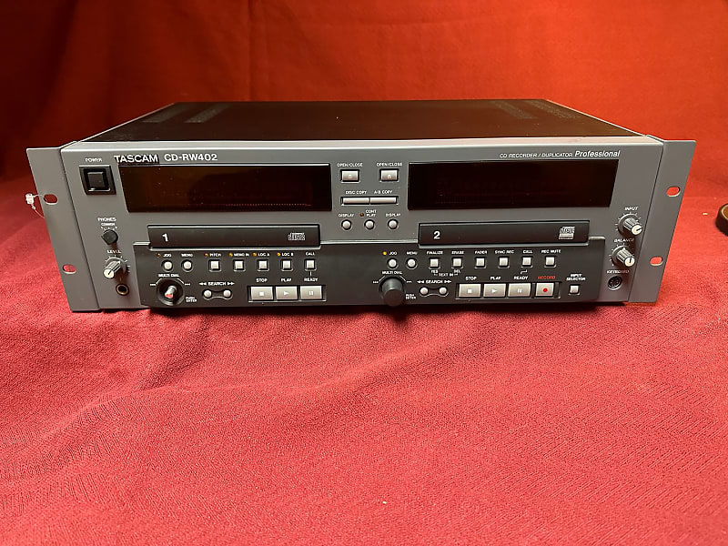 TASCAM CD-RW402 Professional Rack-Mount Dual Tray CD-R/CD-RW | Reverb