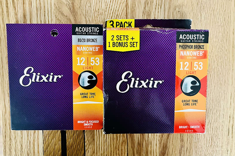 Elixir Acoustic Guitar Strings | Reverb